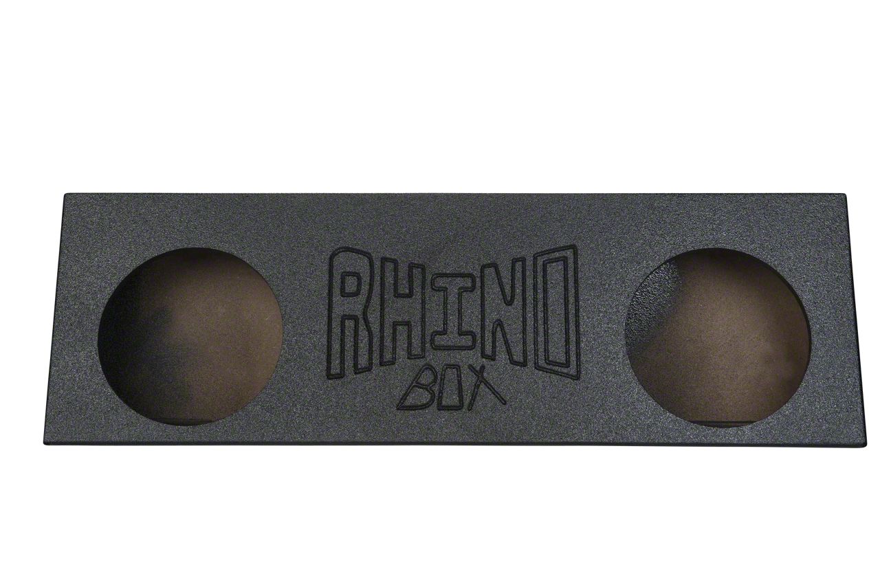 Rhino Box F-150 Dual 10-Inch Behind Seat Subwoofer Box; Poly Coated TRK ...