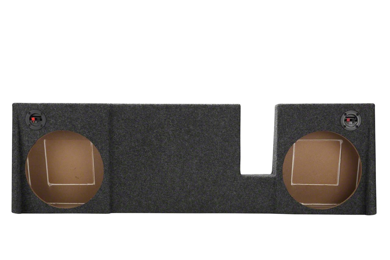 F-150 Dual 12-Inch Down Firing Subwoofer Box; Carpeted (04-08 F-150 ...