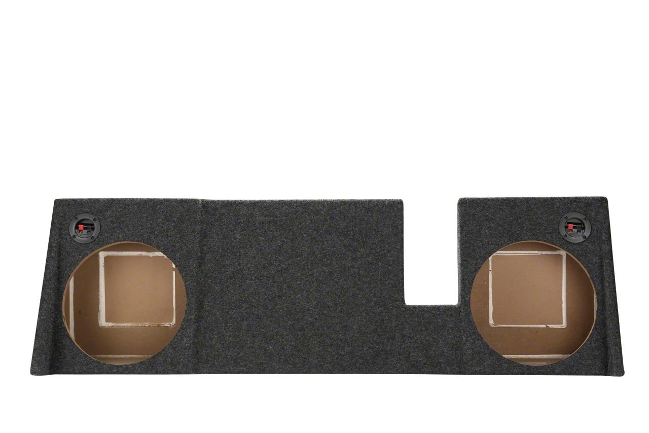 F-150 Dual 12-Inch Down Firing Subwoofer Box; Carpeted (15-26 F-150 ...