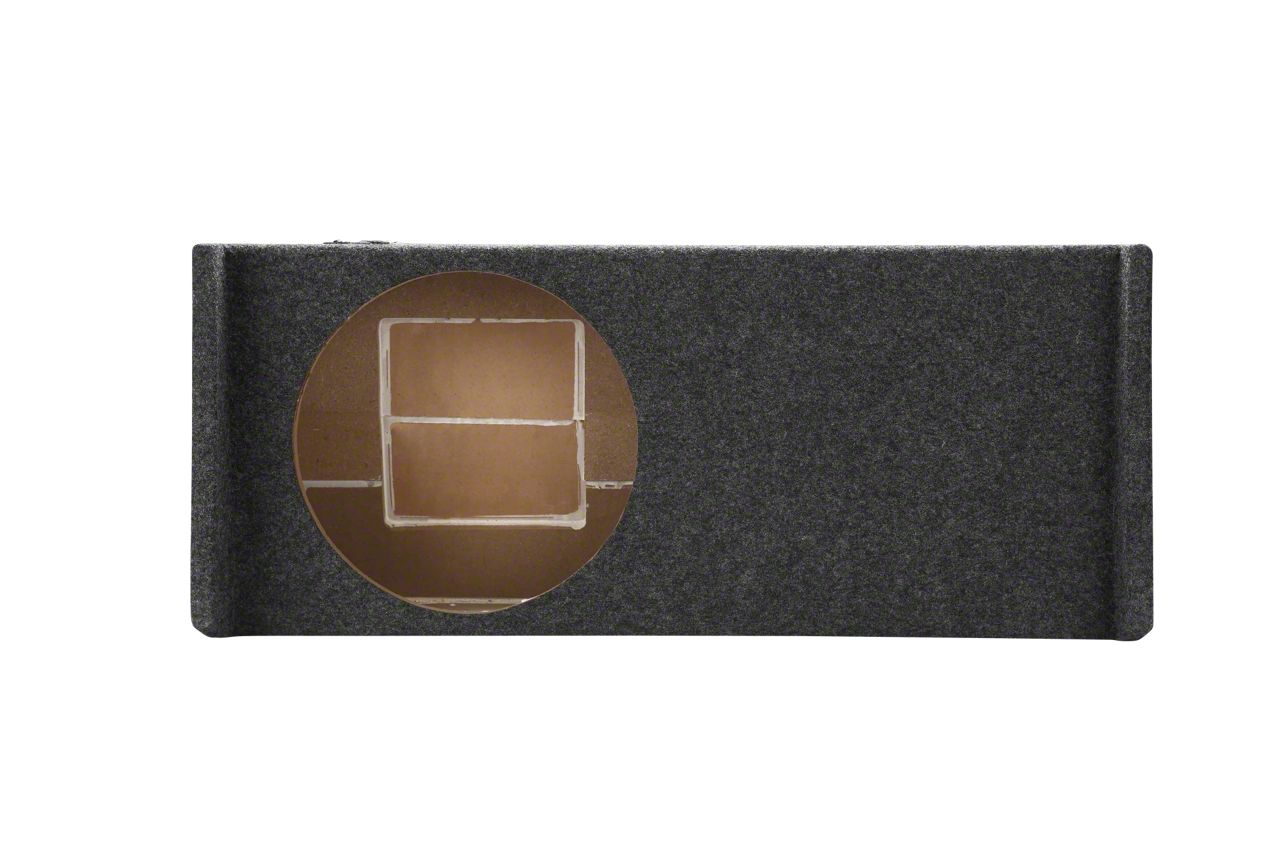 F-150 Single 12-Inch Down Firing Subwoofer Box; Carpeted (09-26 F-150 ...