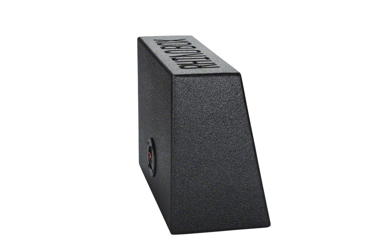 Rhino Box F-150 Single 8-Inch Behind Seat Subwoofer Box; Poly Coated ...