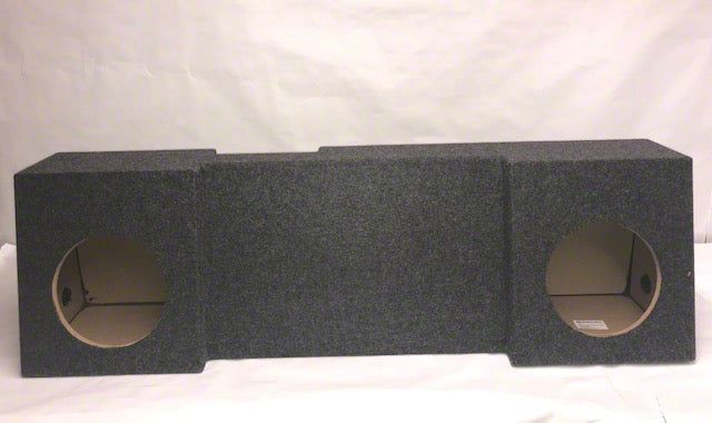 RAM 1500 Dual 10-Inch Behind Seat Subwoofer Box; Carpeted (02-18 RAM ...