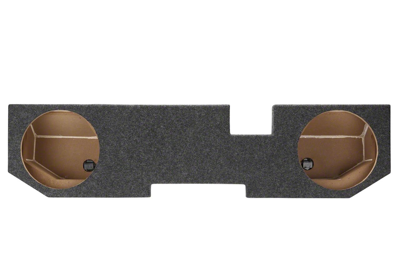 RAM 1500 Dual 12-Inch Subwoofer Box; Carpeted (02-08 RAM 1500 Quad Cab ...