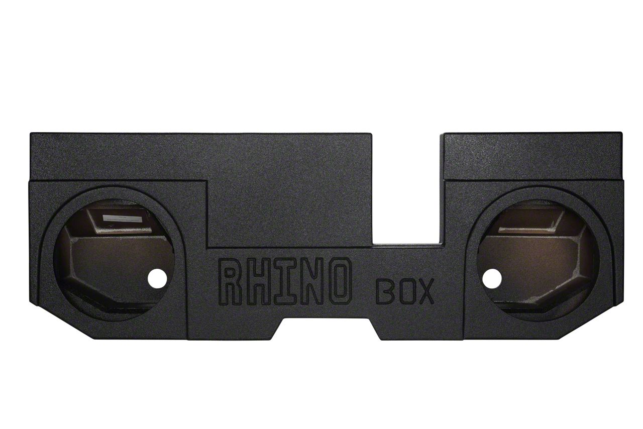 RAM 1500 Jumbo Dual 12-Inch Subwoofer Box; Poly Coated (02-08 RAM 1500 ...