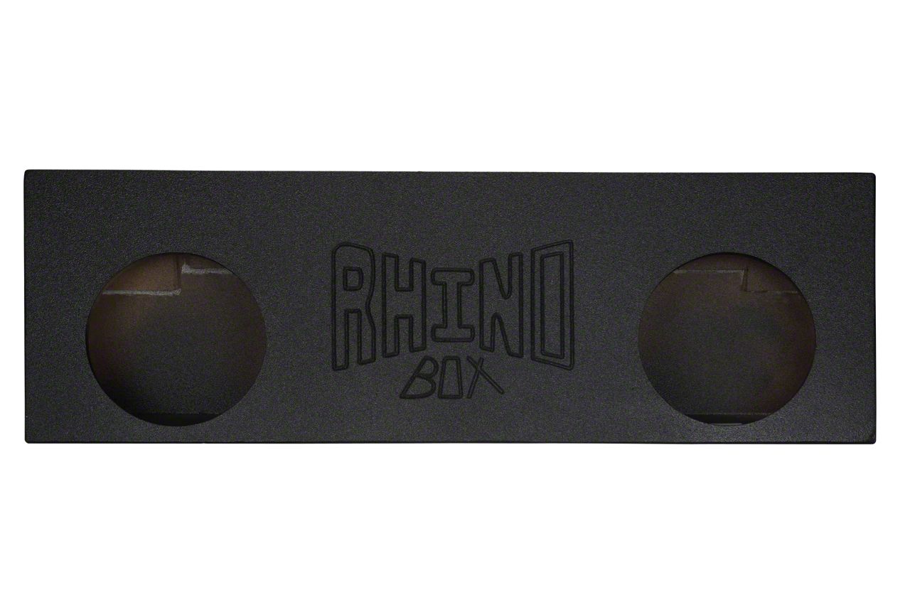 RAM 2500 Dual 12-Inch Behind Seat Subwoofer Box; Poly Coated (06-09 RAM ...