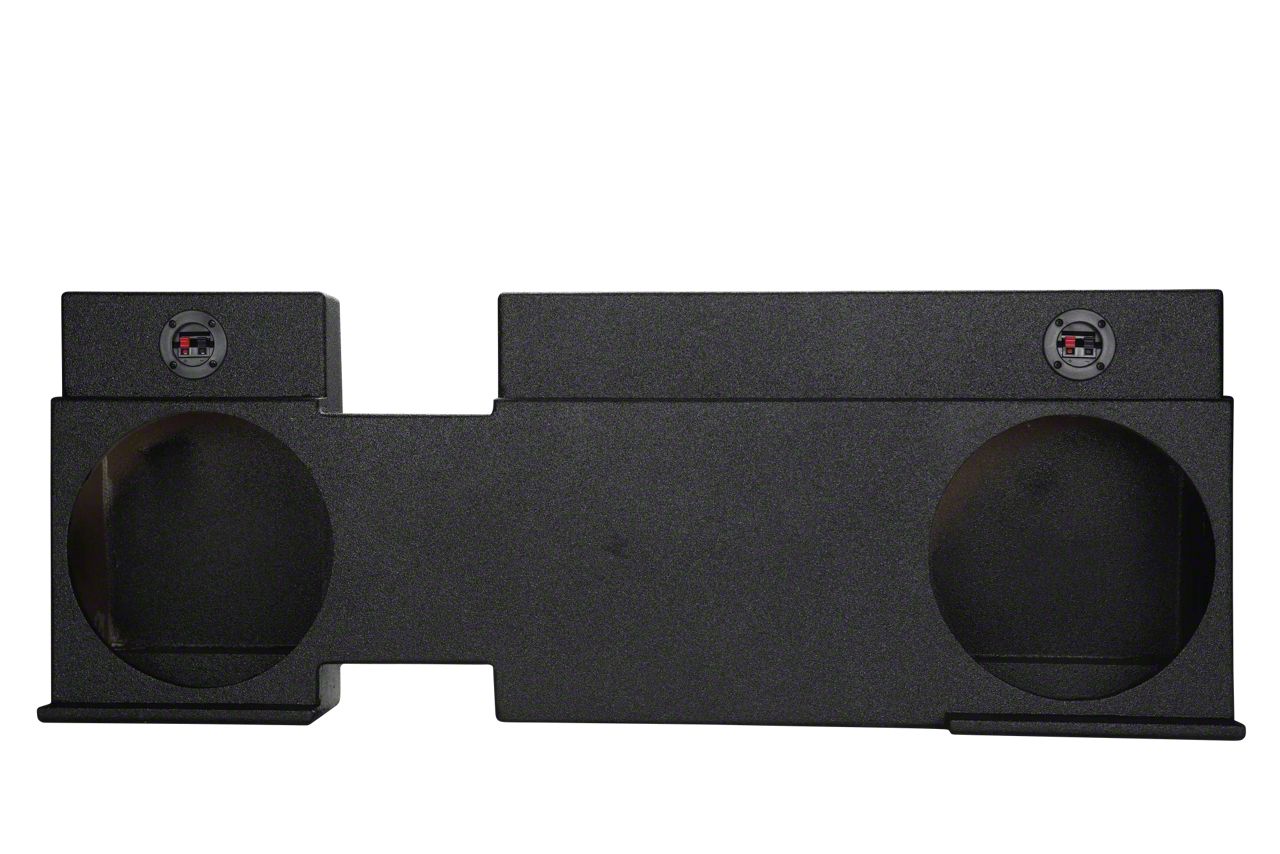 RAM 3500 Dual 10-Inch Under Seat Down Fire Subwoofer Box; Poly Coated ...