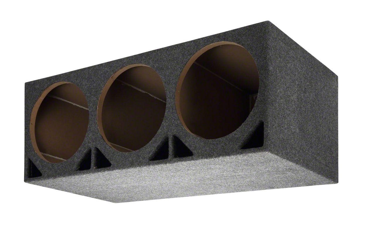 Sierra 2500 Triple 12-Inch Double Ported Subwoofer Box; Carpeted ...
