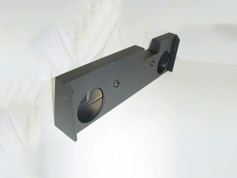 Silverado 1500 Dual 12-Inch Down Fire Subwoofer Box; Poly Coated (14-18 ...