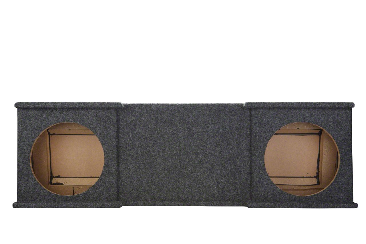 Silverado 1500 Dual 12-Inch Down Firing Ported Subwoofer Box; Carpeted ...