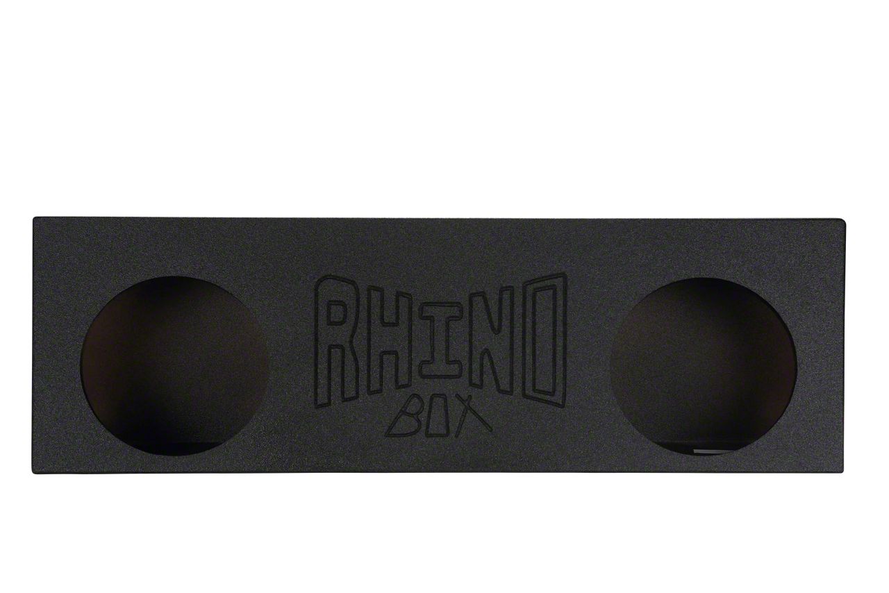 Rhino Box Silverado 1500 Dual 12-Inch Slot Ported Subwoofer Box; Poly ...