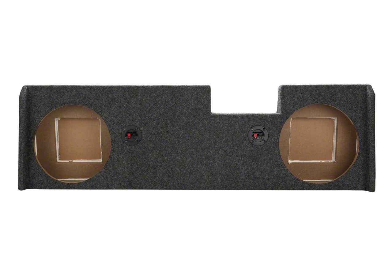 Silverado 1500 Dual 8-Inch Down Fire Subwoofer Box; Carpeted (14-18 ...