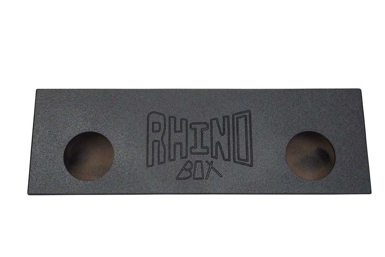 Rhino Box Silverado 1500 Dual 8-Inch Slot Ported Subwoofer Box; Poly ...