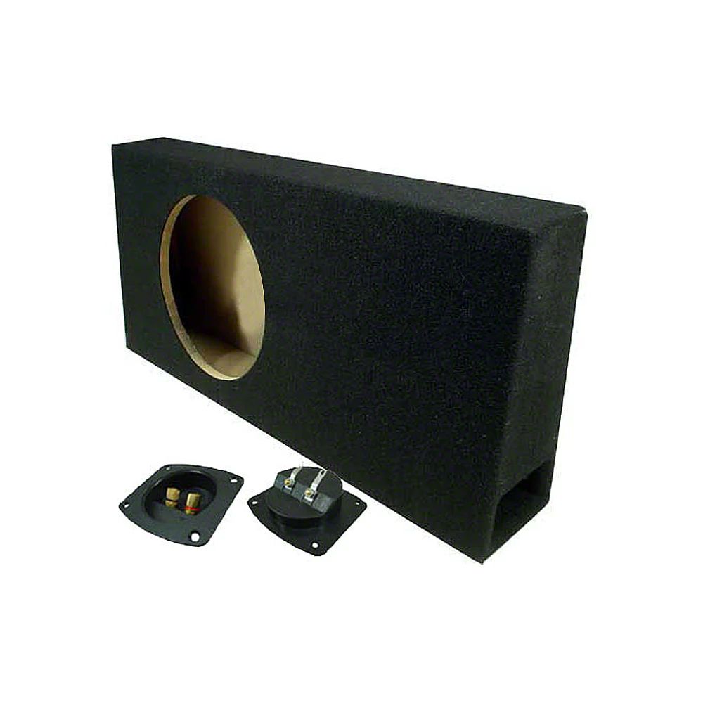 Silverado 2500 Single 10-Inch Slot Ported Subwoofer Box; Carpeted ...