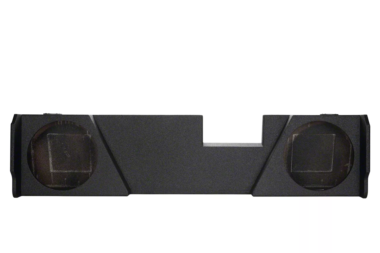 Silverado 3500 Dual 10-Inch Under Rear Seat Subwoofer Box; Poly Coated ...