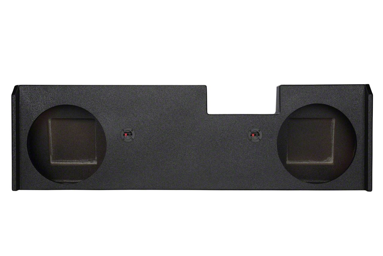 Silverado 3500 Dual 12-Inch Down Fire Ported Subwoofer Box; Poly Coated ...