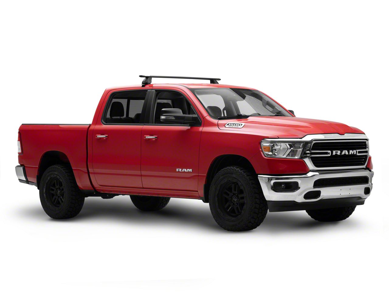 Rhino-Rack RAM 1500 Vortex 2500 1-Bar Roof Rack; Black JA2724 (09-24 ...