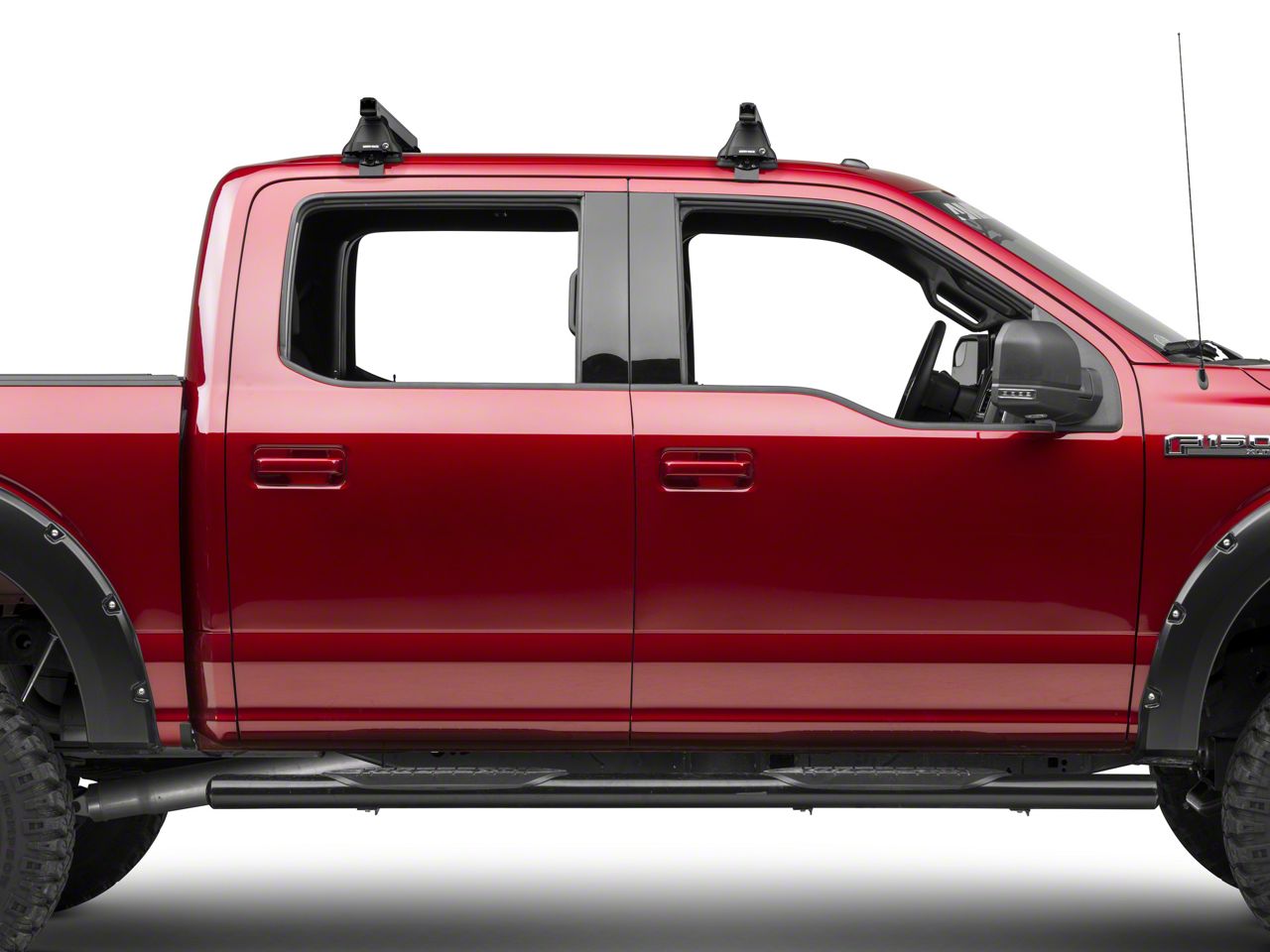 Rhino-Rack F-150 Heavy Duty 2500 2-Bar Roof Rack; Black JA8135 (15-25 F ...