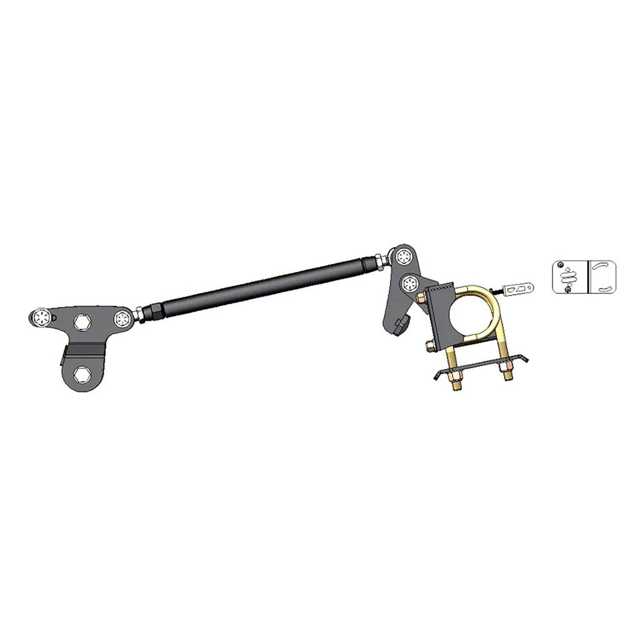 Ridetech F-150 Rear Traction Bar Kit for RideTech Lowering Kits ...