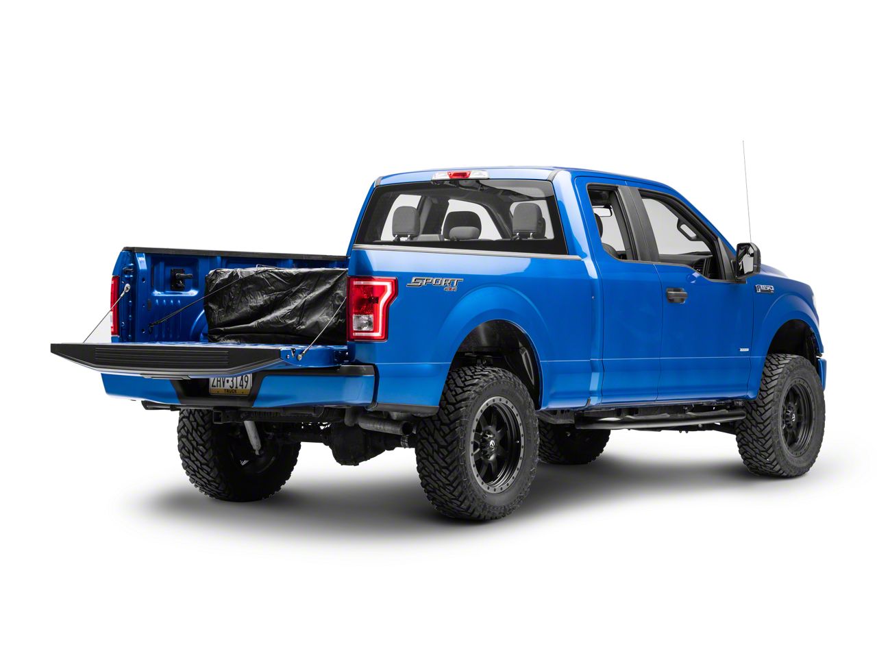 Rightline Gear F-150 Truck Bed Cargo Net w/ Built-In Tarp 100T60