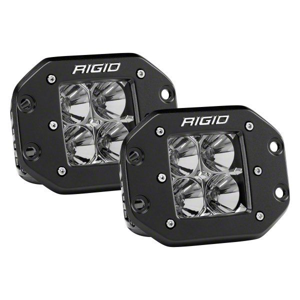 Rigid Industries Dakota D-Series Pro Flush Mount LED Lights; Flood Beam ...