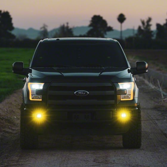 Rigid Industries F-150 D-Series SAE LED Fog Lights; Yellow/White 50482 ...