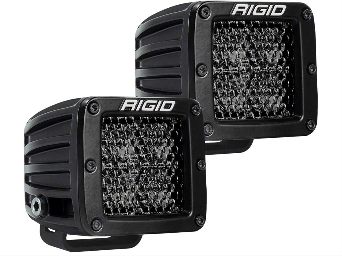 Rigid Industries RAM 1500 D-Series Pro LED Pod Lights; Spot Midnight ...