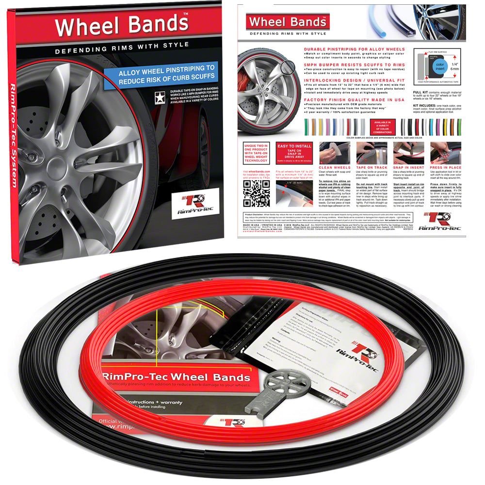 RimPro-Tec F-250 Super Duty 13 to 22-Inch Wheel Bands Kit with Red ...