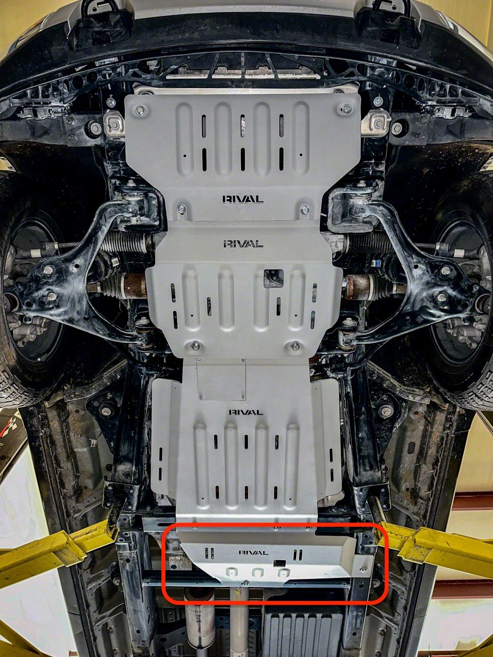 RIVAL 4x4 F-150 Aluminum Transfer Case Skid Plate 2333.1858.2.6 (15-25 ...