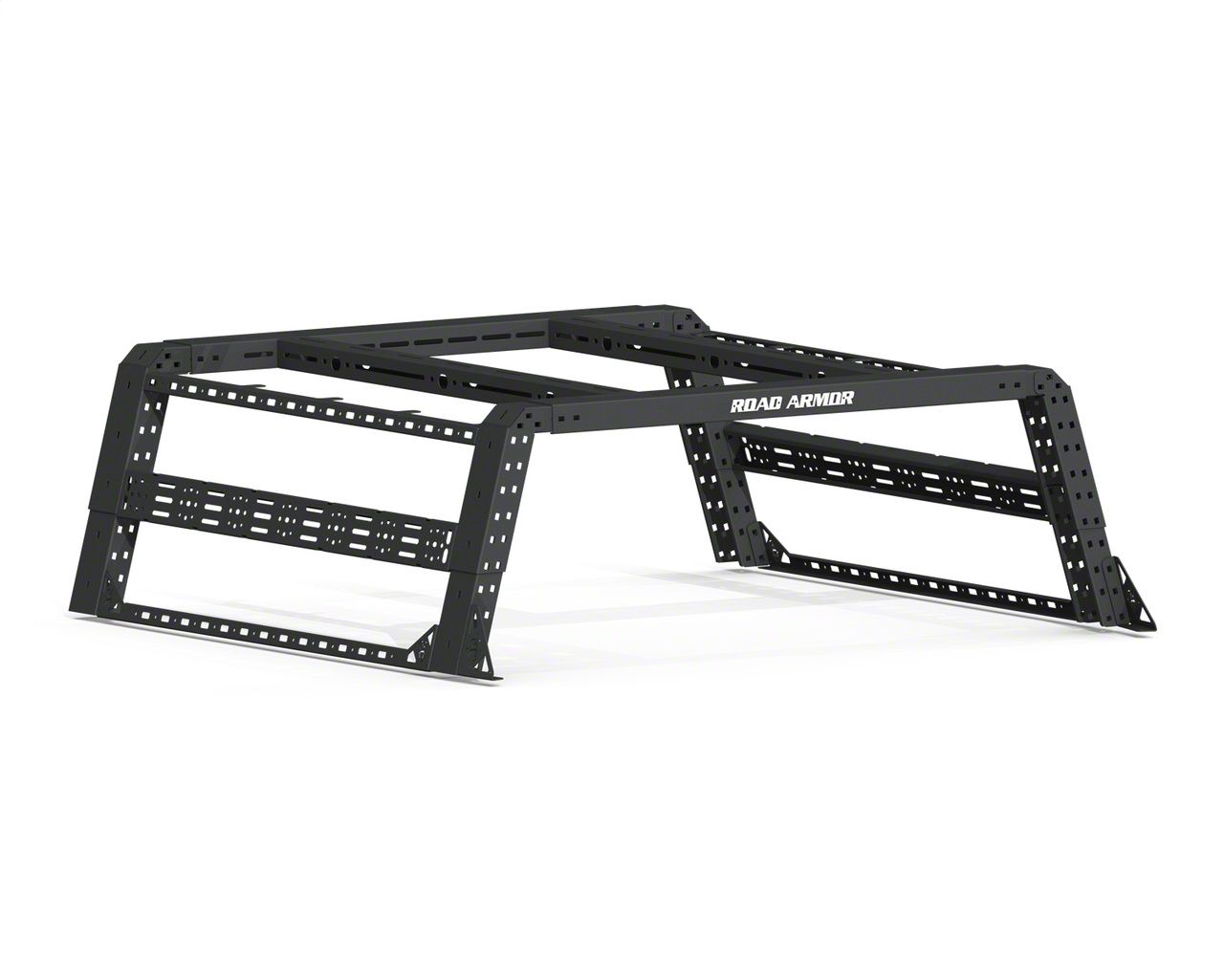 Road Armor RAM 2500 TRECK Overland Adjustable Bed Rack System; Textured ...