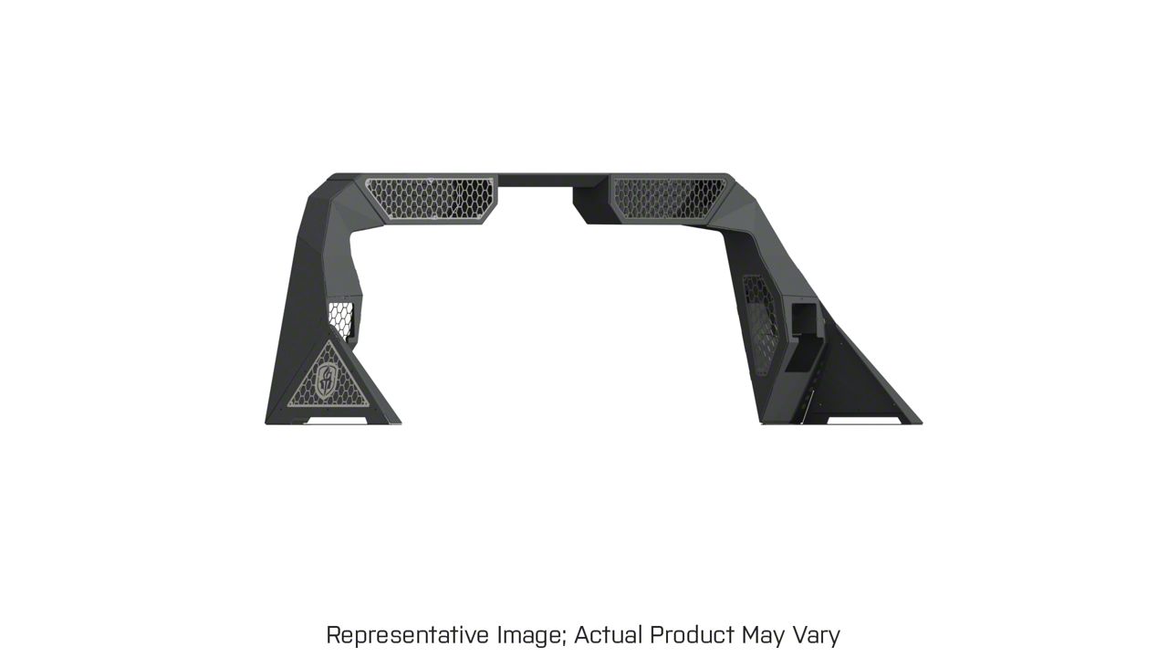 Road Armor Silverado 2500 iDentity Headache Rack with Bedrail Pods and ...