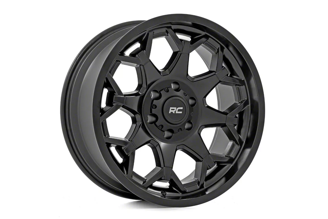 Rough Country Silverado 2500 80 Series Semi Gloss Black 8-Lug Wheel ...
