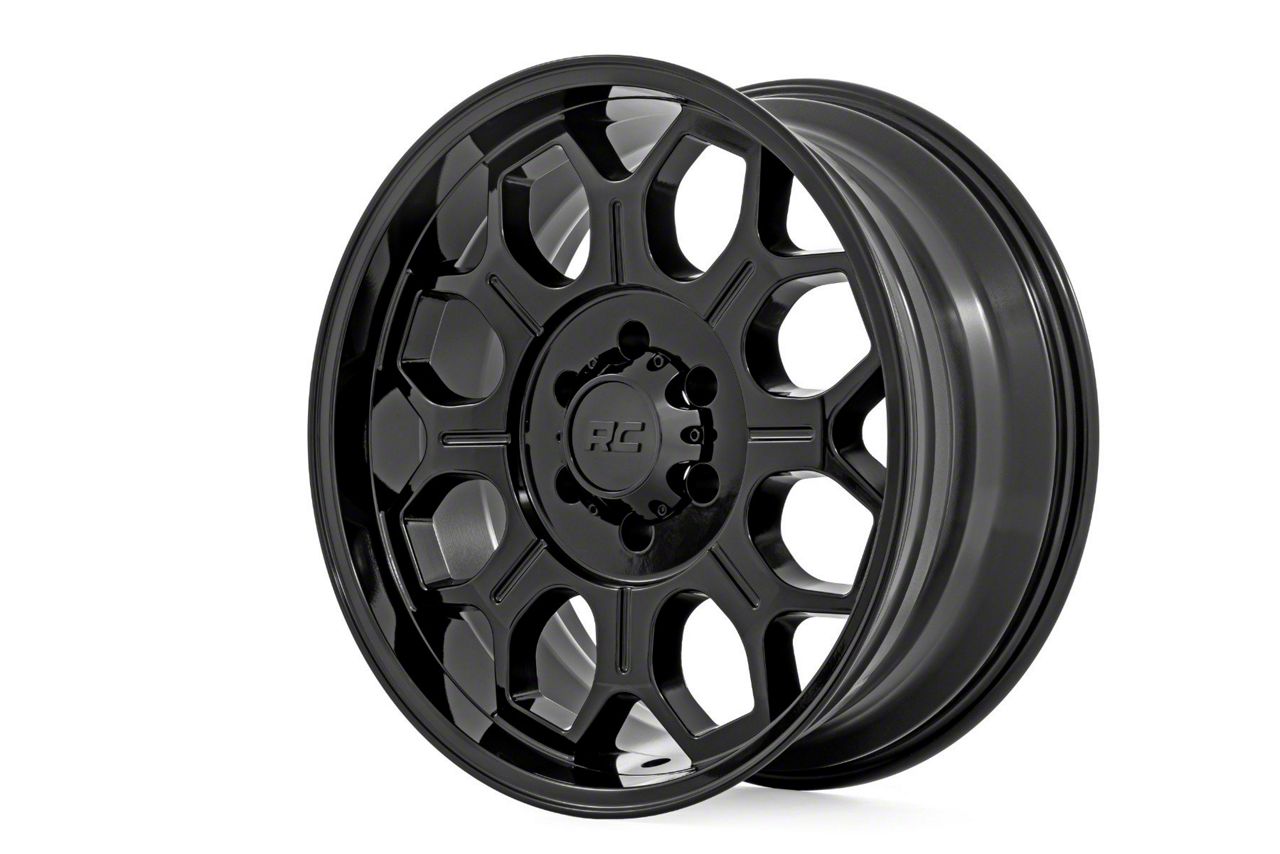Rough Country Ranger 77 Series Semi Gloss Black 6-Lug Wheel; 20x9; 18mm ...