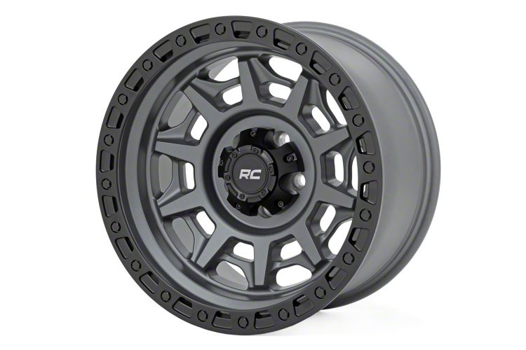 Rough Country Canyon 85 Series Simulated Beadlock Gunmetal Gray 6-Lug ...