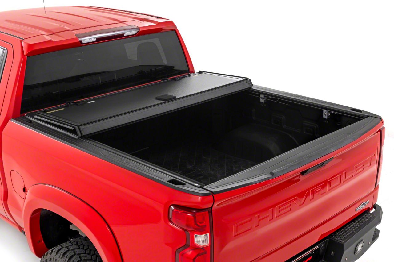 Rough Country Canyon Hard Tri-Fold Flip-Up Tonneau Cover 49120500 (15 ...