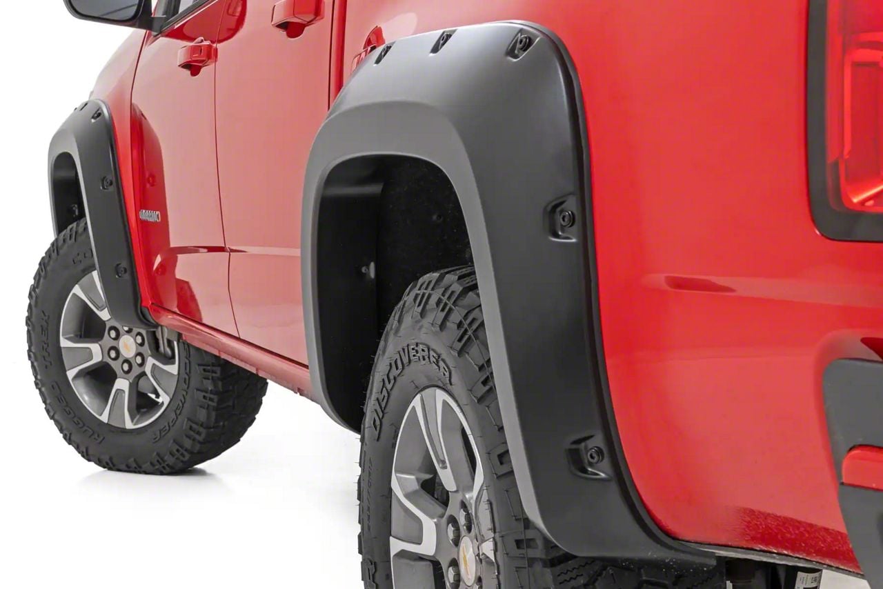 Rough Country Colorado Pocket Fender Flares; Summit White F-C11511A-GAZ ...