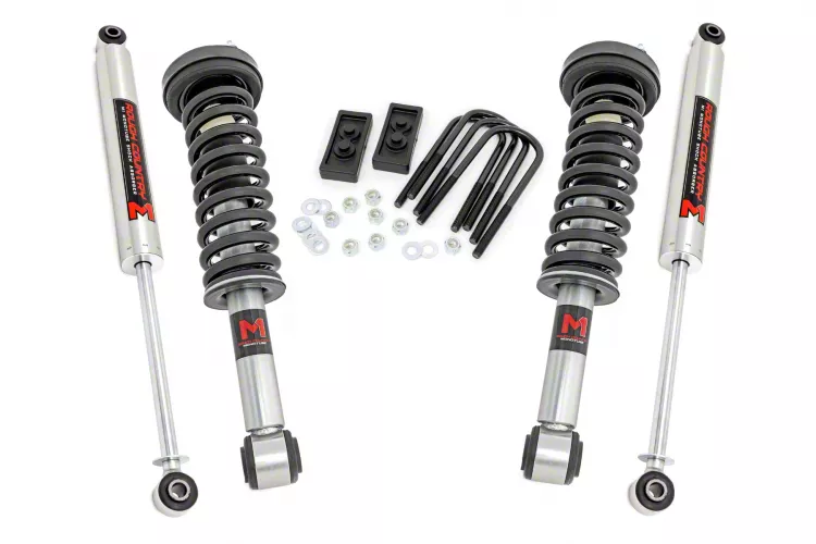 Rough Country Suspension F-150 2-Inch Leveling Lift Kit with M1 ...