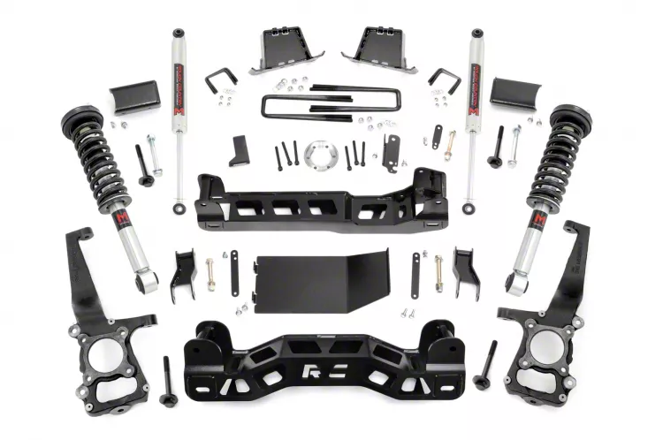 Rough Country Suspension F-150 6-Inch Suspension Lift Kit with M1 ...