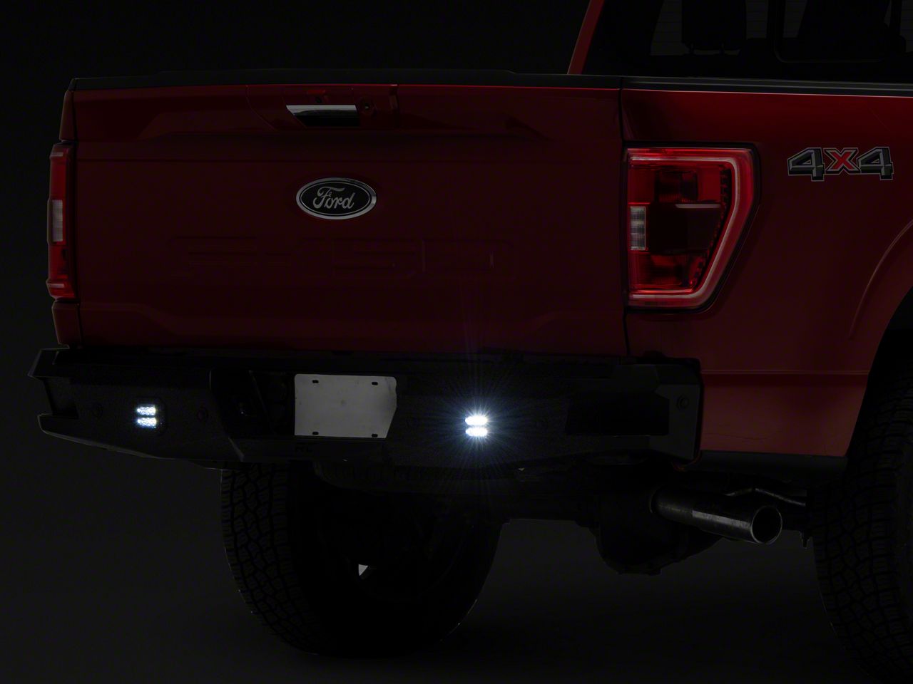 Rough Country F-150 Heavy Duty LED Rear Bumper 10810A (21-25 F-150 ...