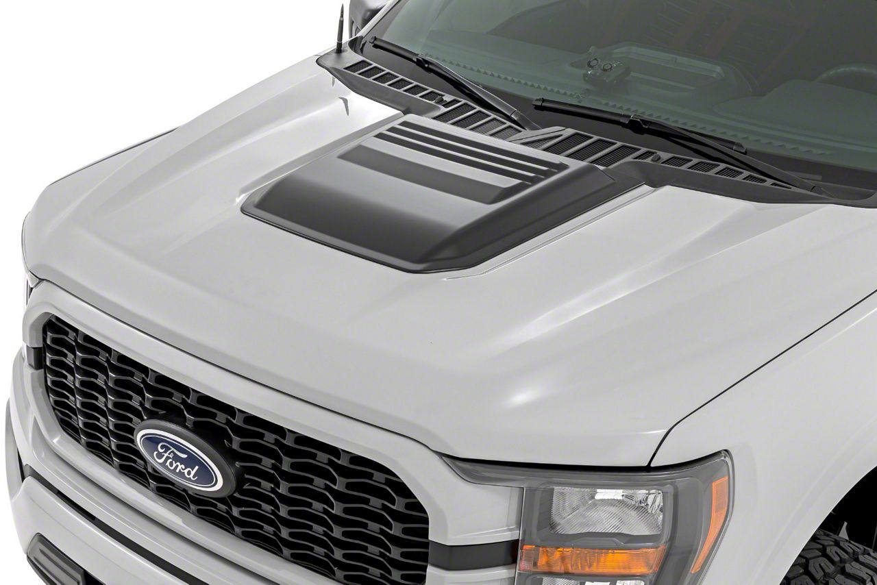 Rough Country F-150 Hood Scoop; Velocity Blue HS30010-E7 (21-25 F-150 ...