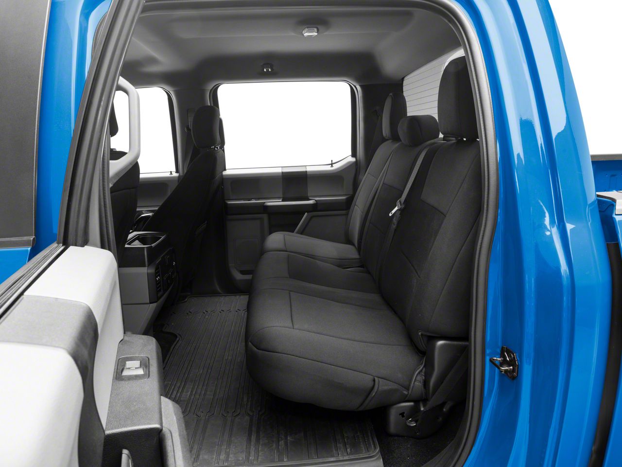 Rough Country F-150 Neoprene Rear Seat Covers; Black 91017 (15-25 F-150 ...