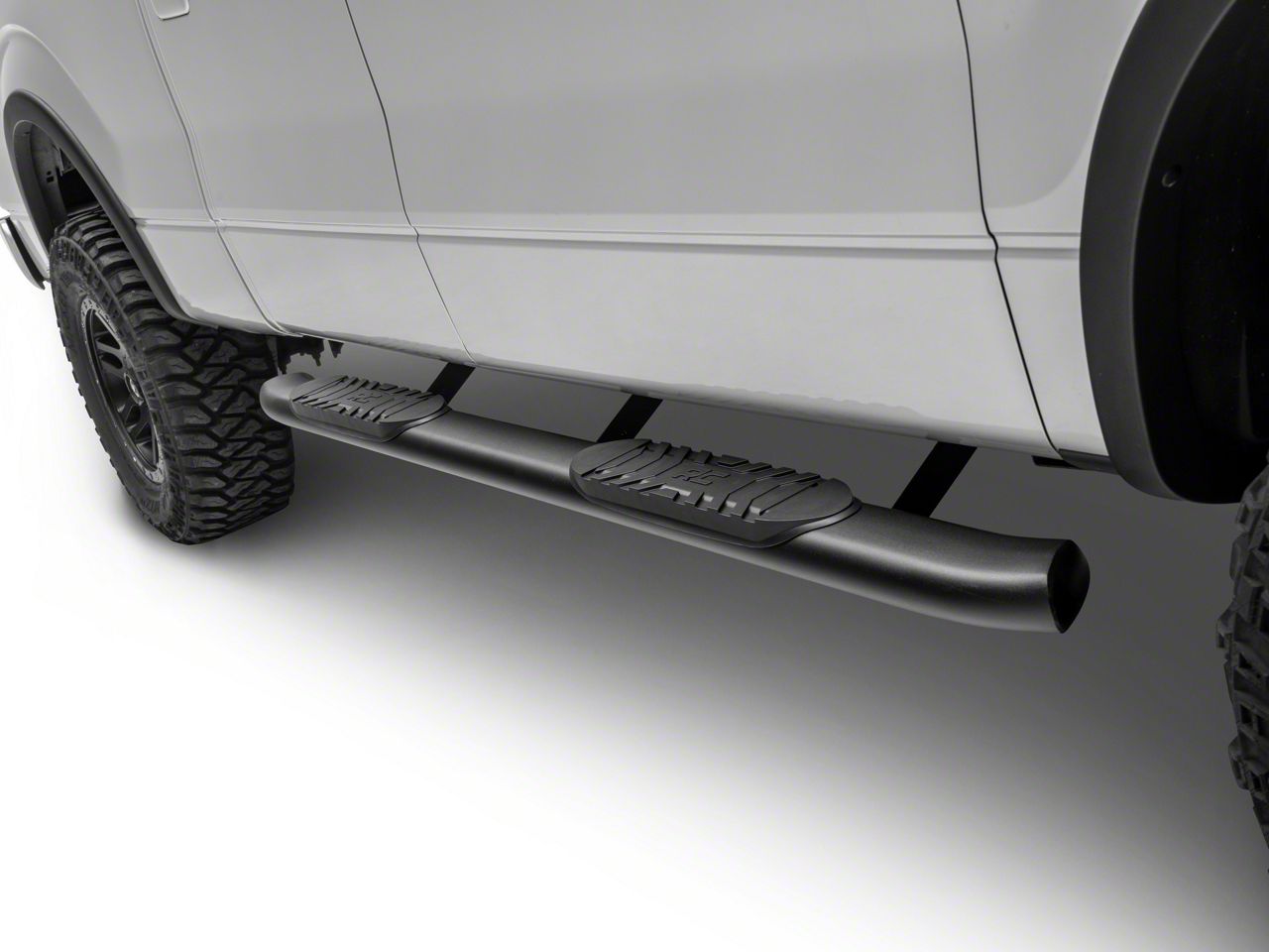 Rough Country F-150 Oval Nerf Side Step Bars; Black 21007 (09-14 F-150 ...