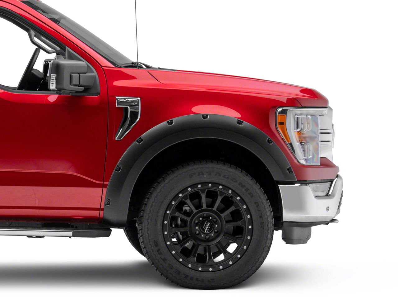 Rough Country F-150 Pocket Fender Flares; Flat Black F-F20911A (21-25 F ...