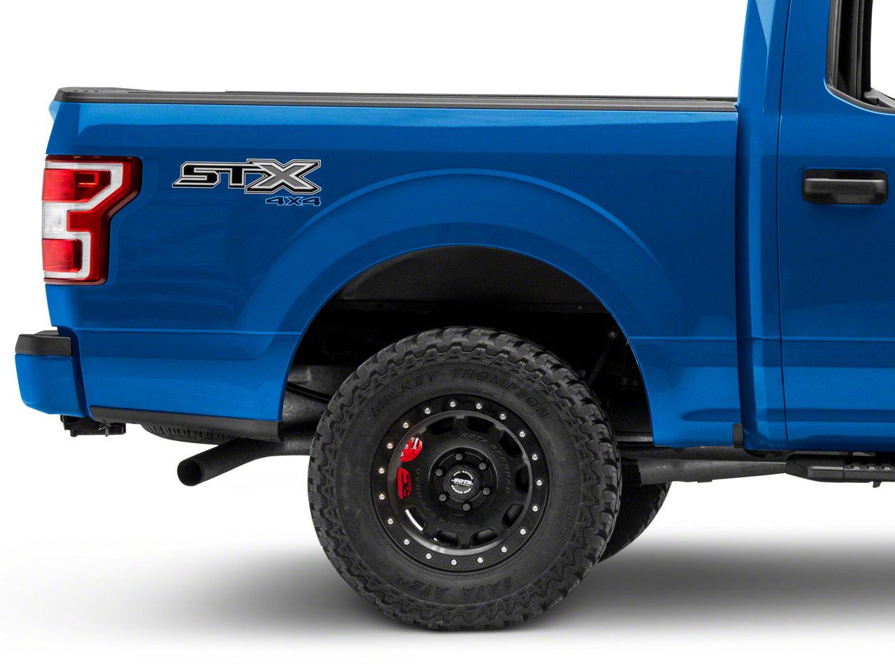 Rough Country F-150 Red Brake Caliper Covers; Front and Rear 71122A (15-20 F-150 w/ Electric ...