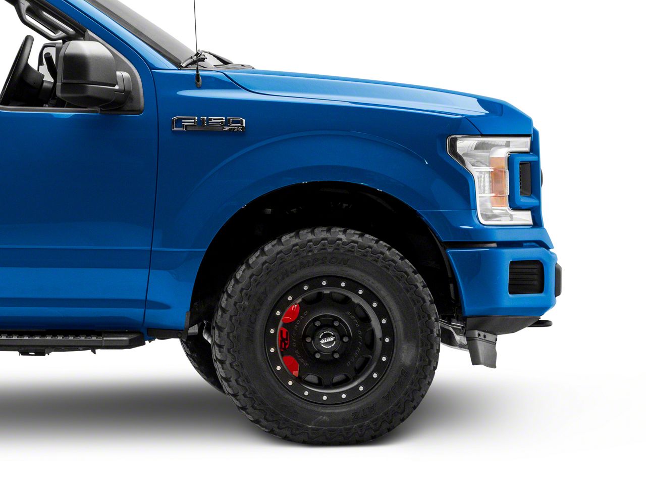 Rough Country F-150 Red Brake Caliper Covers; Front and Rear 71122A (15-20 F-150 w/ Electric ...