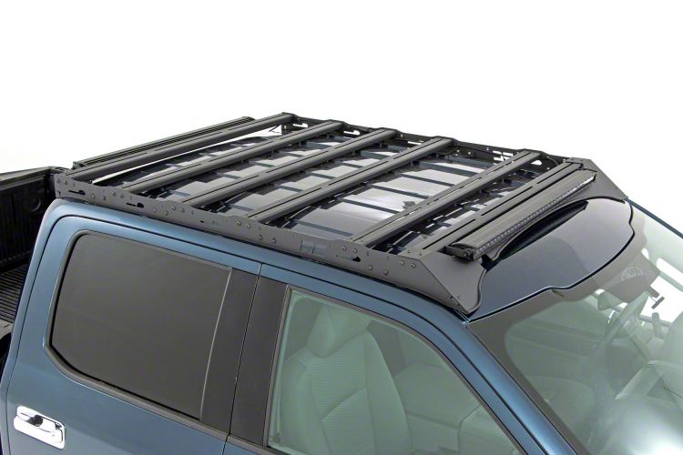 Rough Country F-150 Roof Rack System with Front Facing LED Lights 51024 ...