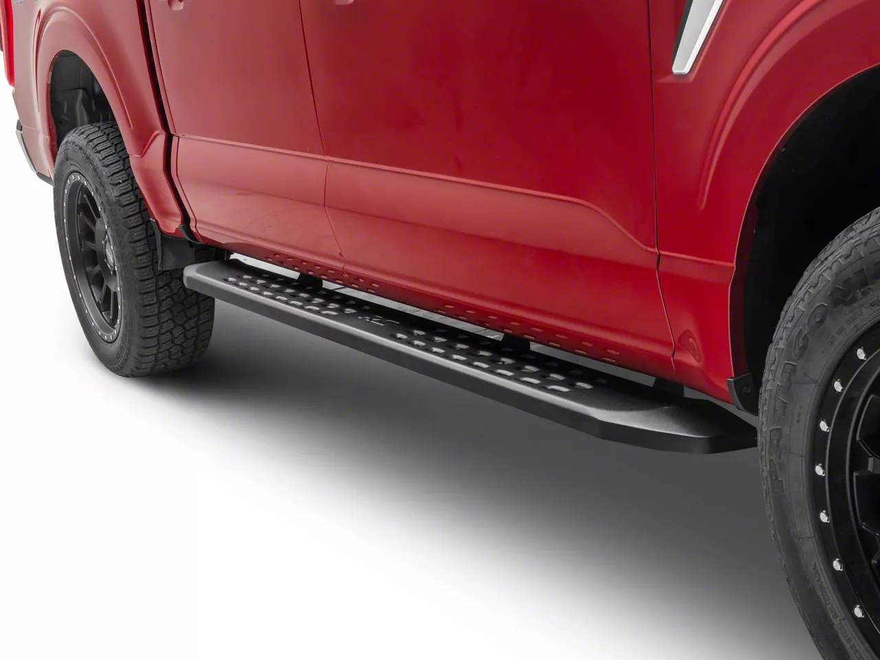 Rough Country F-150 RPT2 Running Boards; Matte Black 44005 (15-25 F-150 ...