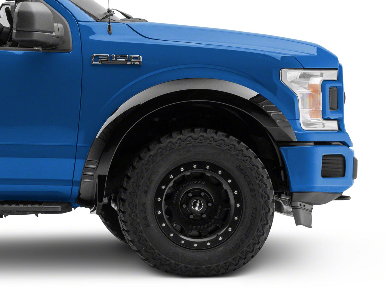 Rough Country F-150 SF1 Fender Flares; Absolute Black F-F318201-G1 (18 ...