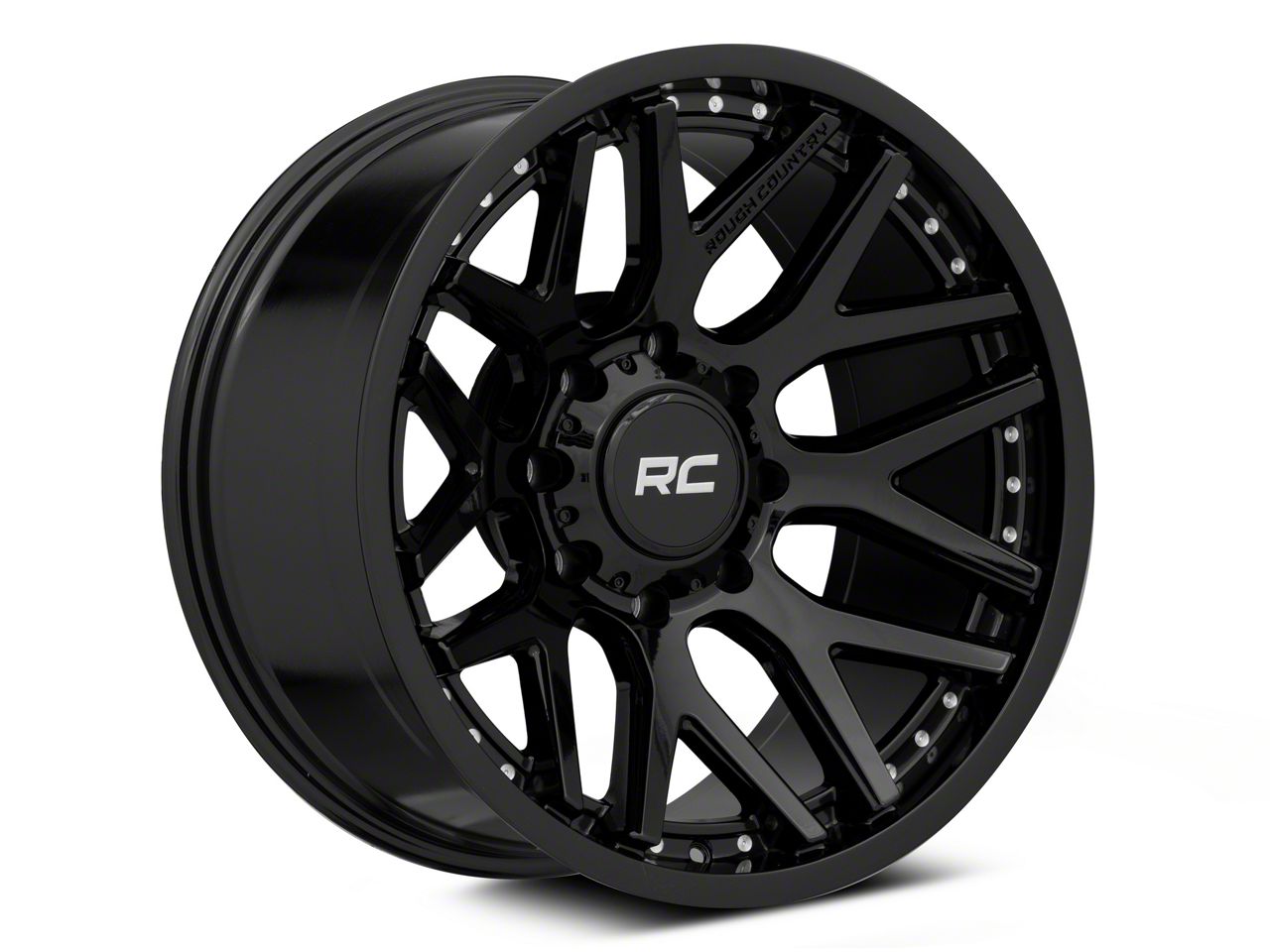 Rough Country F-250 Super Duty 95 Series Gloss Black 8-Lug Wheel; 20x10 ...