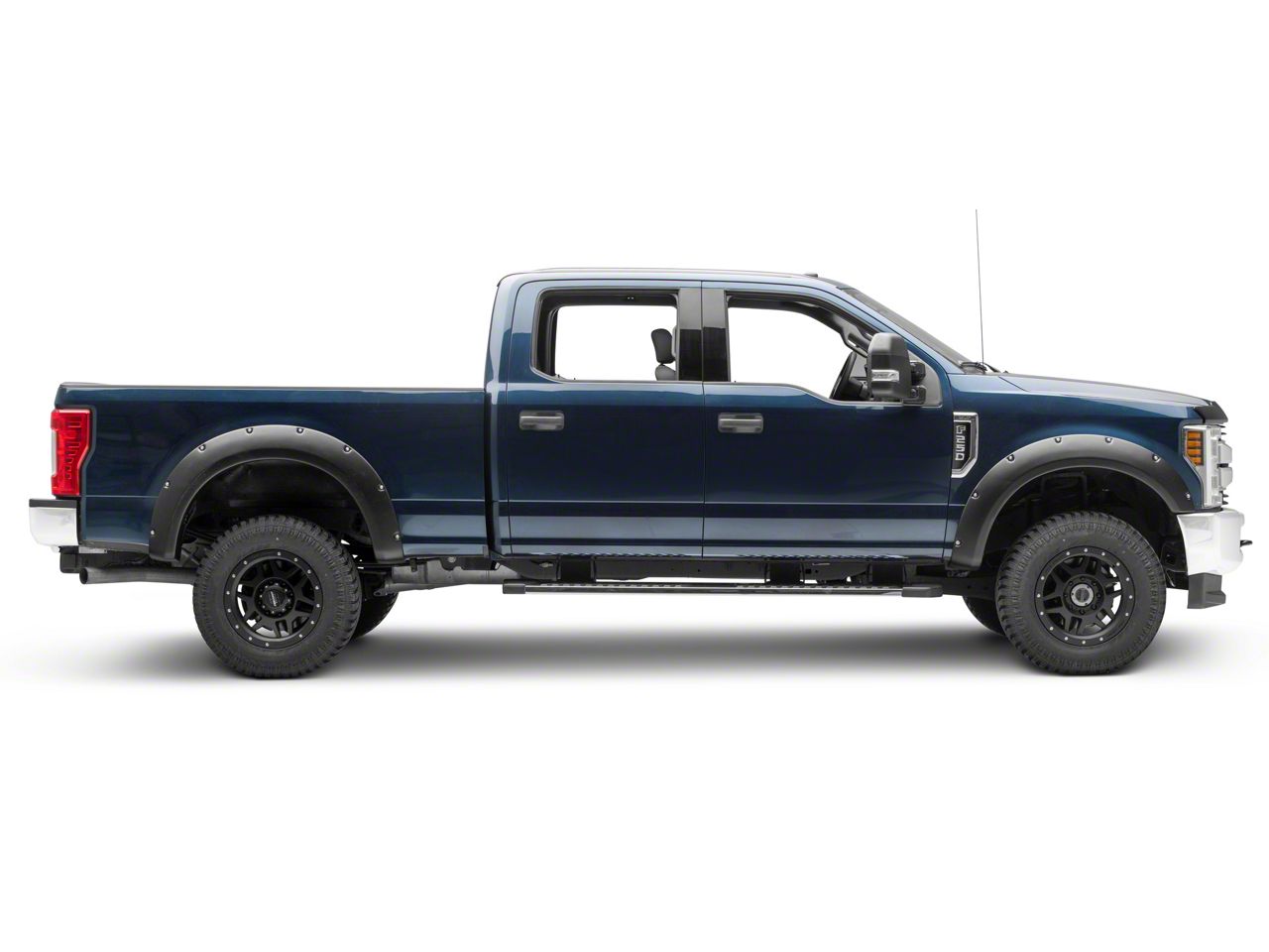 Rough Country F-250 Super Duty Pocket Fender Flares, Flat Black F ...