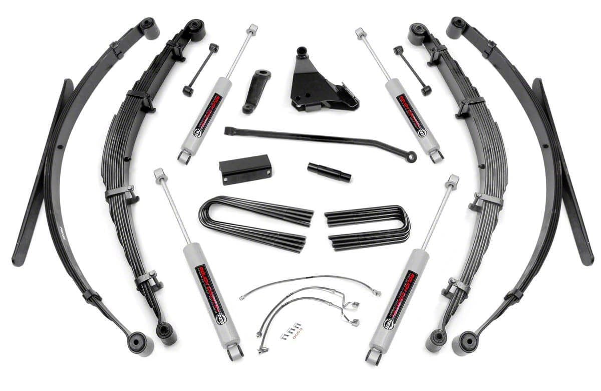 Rough Country F-350 Super Duty 8-Inch Suspension Lift Kit with Leaf ...